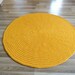 Yellow Round Crochet Rug NURSERY RUG Area Rug Kids - Etsy