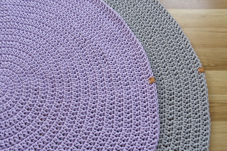 Lavender Rug Round Rug for Girl Scandianvian Rug Washable - Etsy