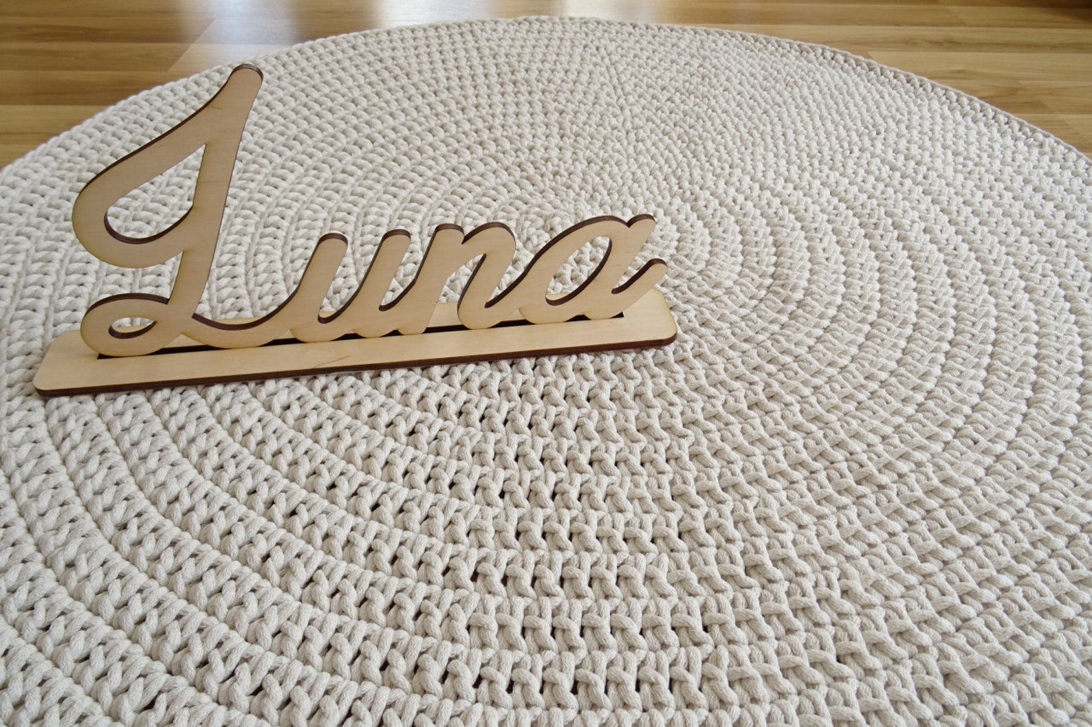 Scandinavian Rug COTTON ROUND RUG Braided Rug Crochet Rug | Etsy