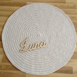 Scandinavian Rug, COTTON ROUND RUG, Braided Rug, Crochet Rug, Rug for ...