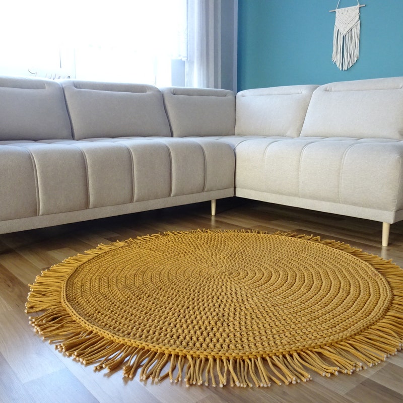 Round Bathroom Rug - Etsy