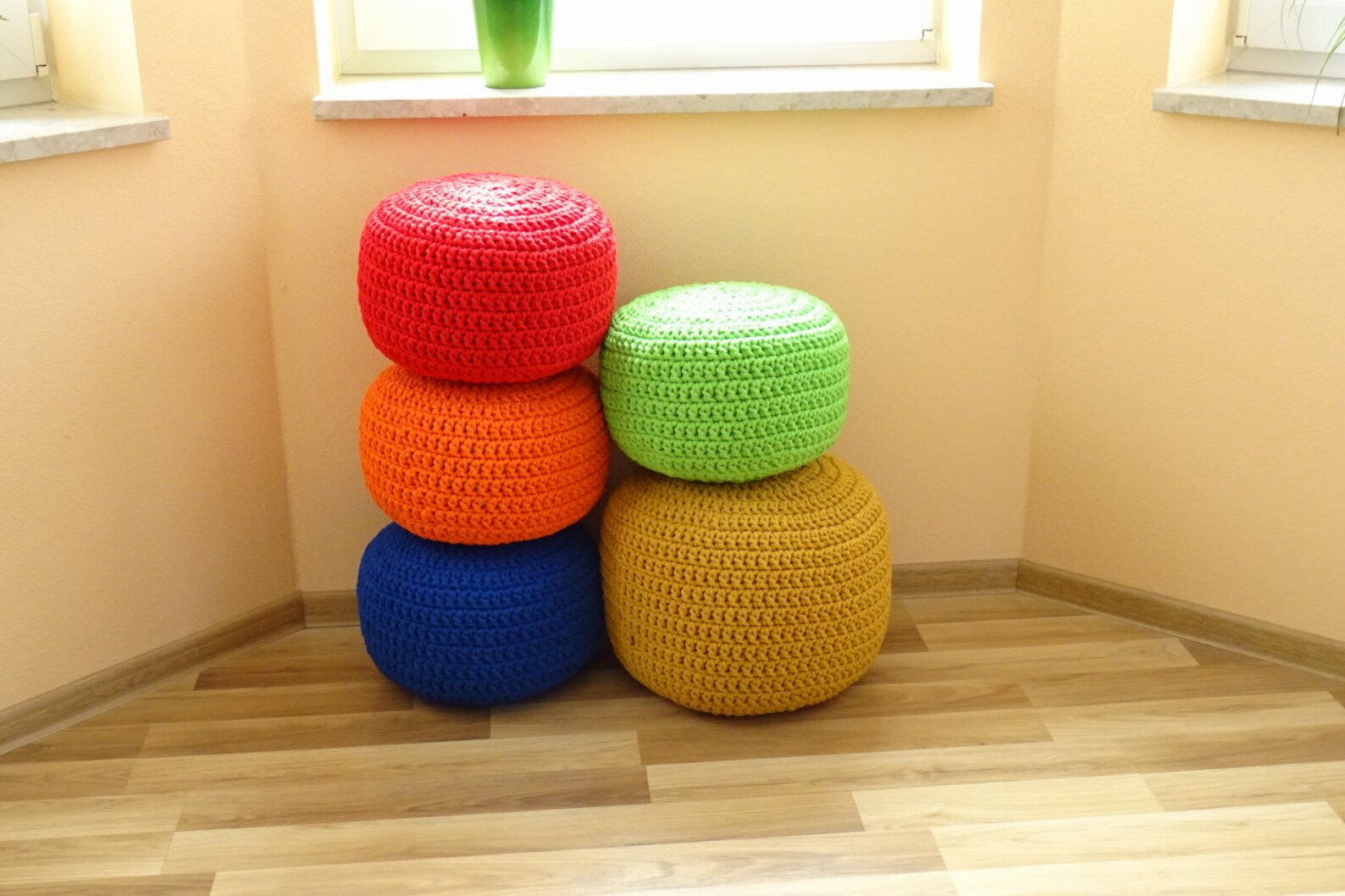 Crochet Pouf for Kids Nursery Decor Boy Nursery Decor Girl | Etsy