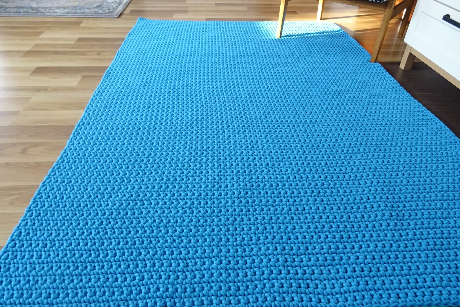 Rugs Runner Scandinavian Rug Braided Cotton Runner Crochet | Etsy