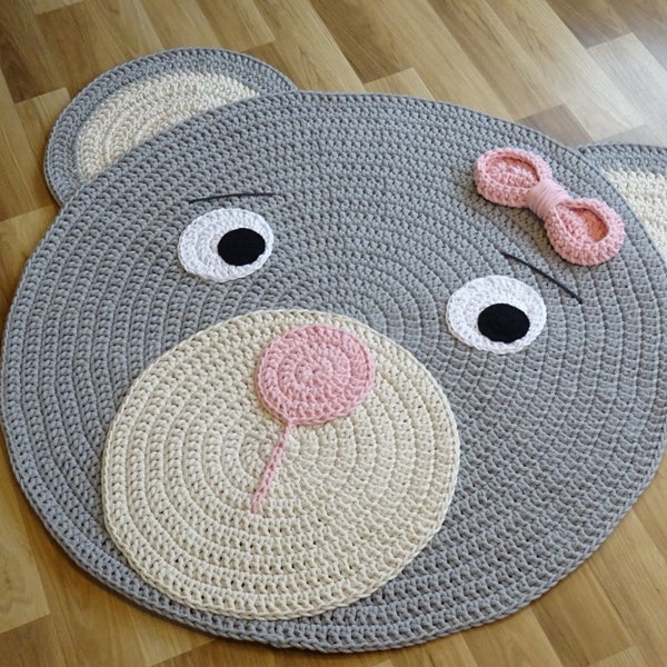 Teddy Bear Nursery Rug - Etsy