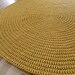 Mustard Yellow Rug Round, Yellow Rug, Crochet Carpet, Round Rug for ...