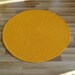 Yellow Round Crochet Rug NURSERY RUG Area Rug Kids - Etsy