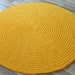 Yellow Round Crochet Rug NURSERY RUG Area Rug Kids - Etsy