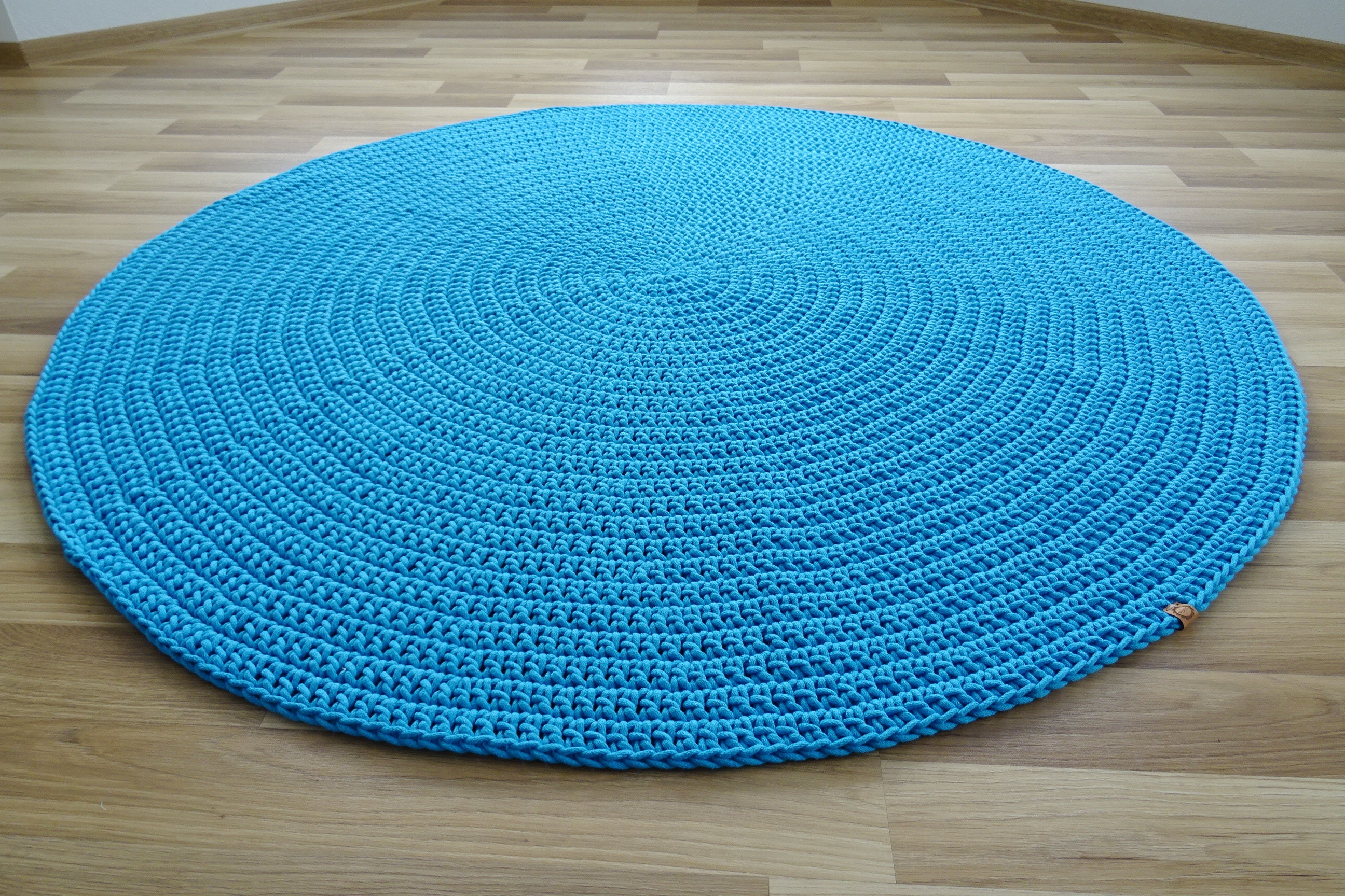 Large Round Rug Small Crochet Rug Braided Round Rug Bedroom - Etsy ...