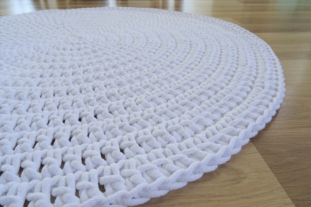 White Round Rug Small Round Rug Bathroom Rug Washable White - Etsy UK