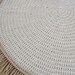 Macrame Rug Round With Fringe Beige Round Rug Macrame - Etsy