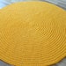 Yellow Round Crochet Rug NURSERY RUG Area Rug Kids - Etsy