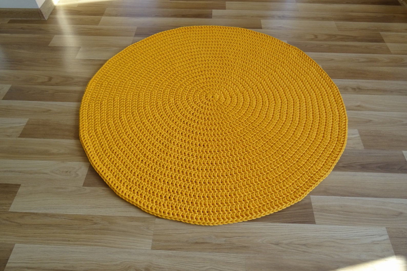 Gelb teppich rund teppich rund gelb kinderzimmer deko - Etsy.de