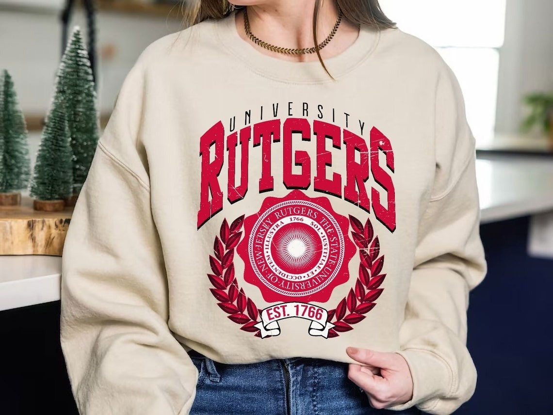 Vintage Style Rutgers University Sweatshirt, Rutgers University ...