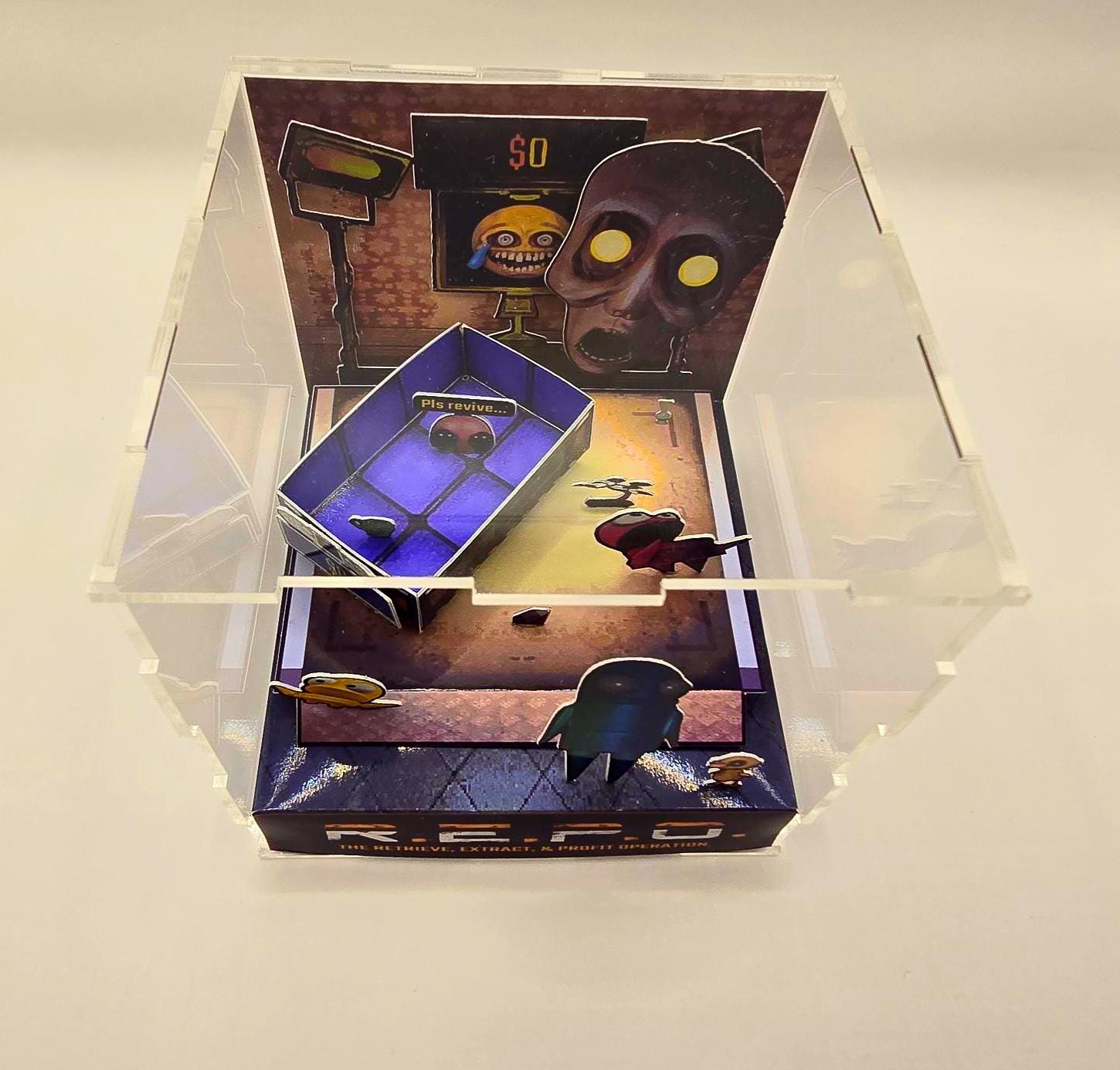 R.E.P.O. | 3D | Cube Diorama | Handmade | Unique | Gaming Decor | REPO ...