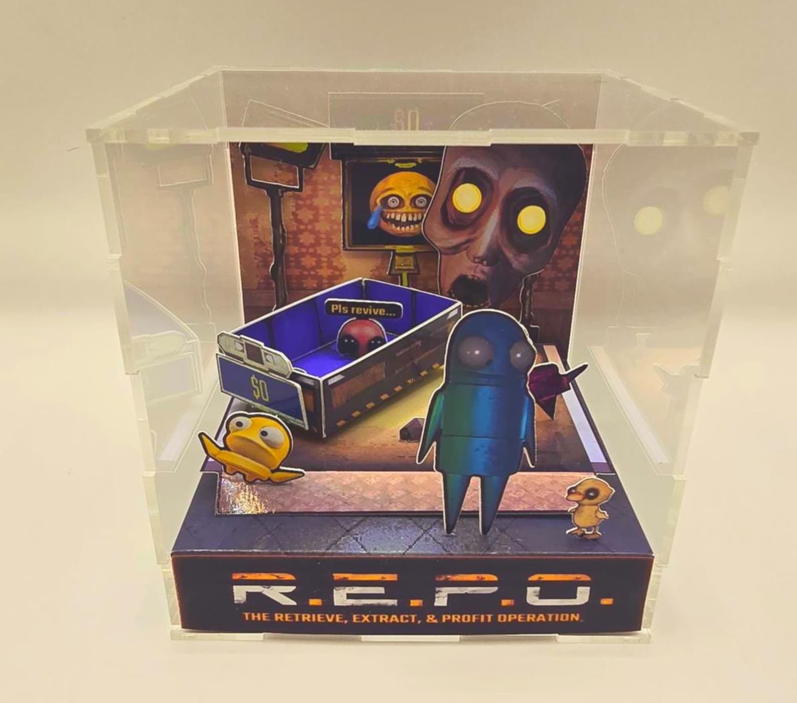 R.E.P.O. | 3D | Cube Diorama | Handmade | Unique | Gaming Decor | REPO ...