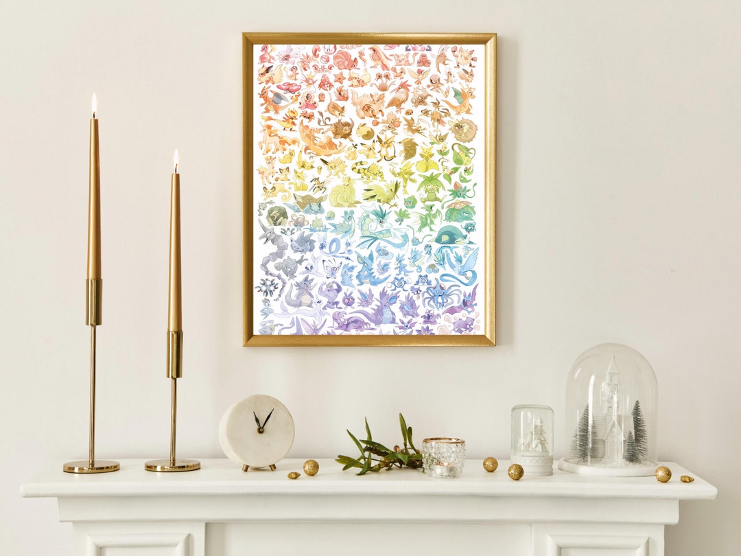 Digital Download | Pokemon | Fun | Colorful | Unique | Art | Nostalgic ...