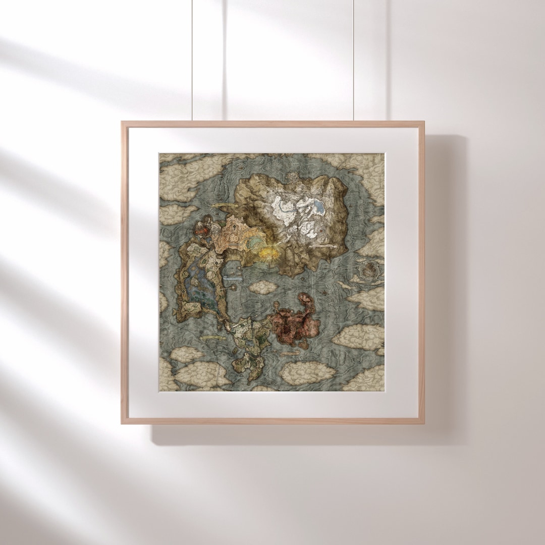Elden Ring | Map | Authentic | Unique | Gaming | Home Art | Wall Art ...