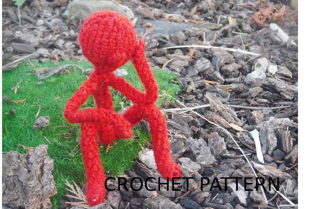 Unique Bendable Little Stickman Crochet Amigurumi PATTERN - Crochet ...