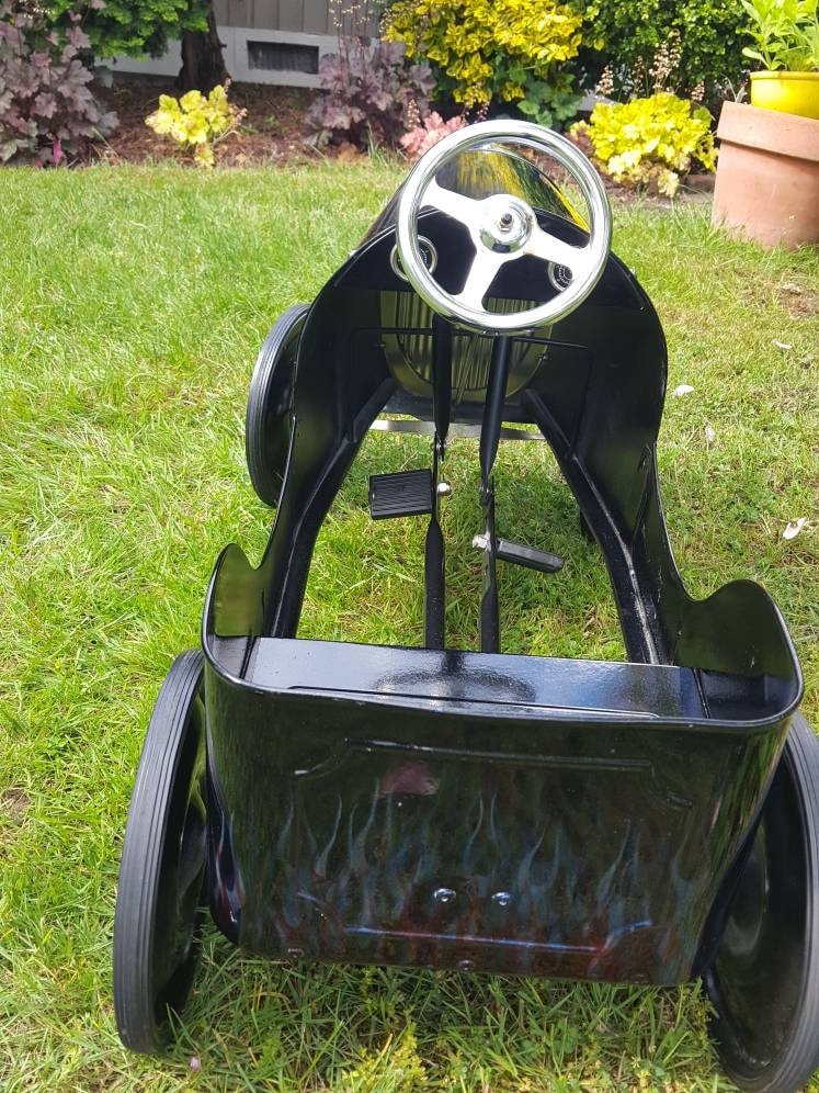 Classic Pedal Car Custom Painted.black With Red,white and Blue Pearl in ...