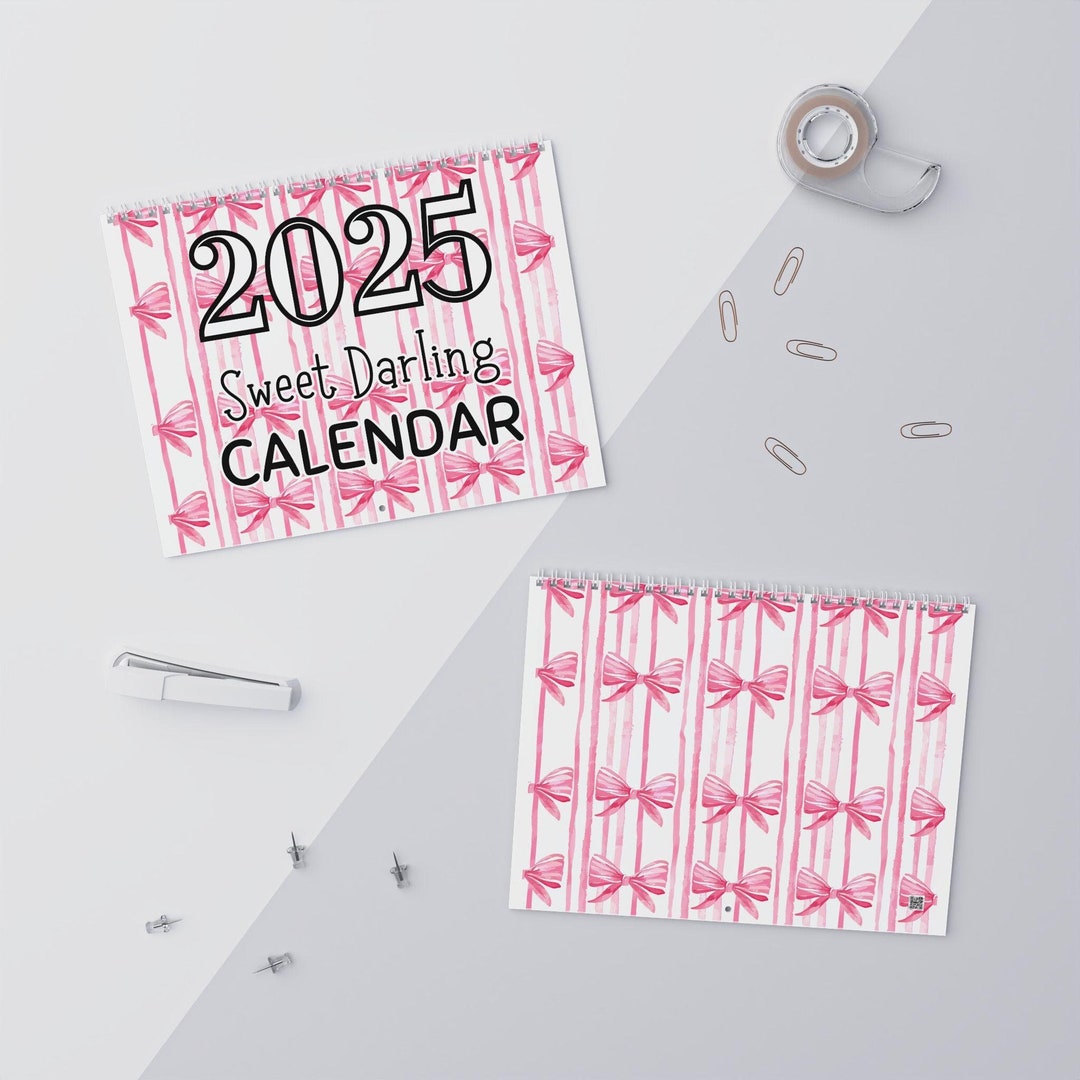 Sweet Darling Pink Wall Calendar (2025) With Uplifting Quotes for ...