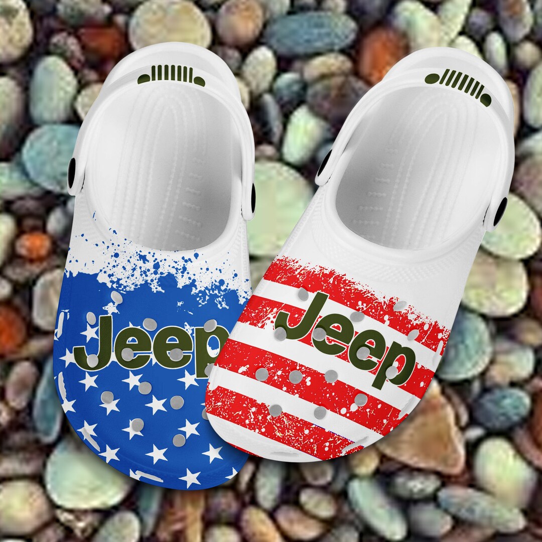 Croc Shoes Clog Shoes Jeep American Flag Clog for Men - Etsy