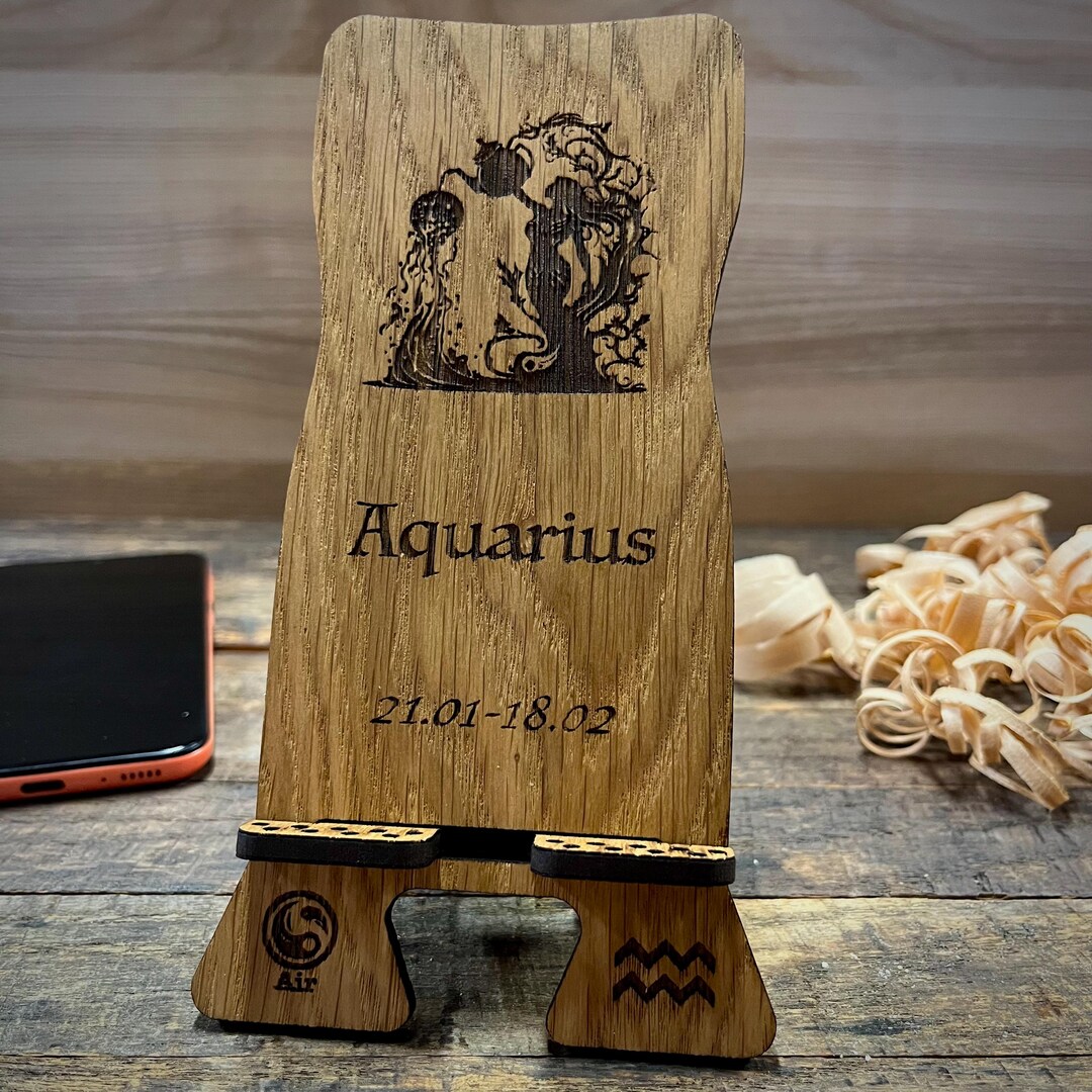 Wooden Smartphone Stand, Cell Phone Holder, Modern Phone Stand, Station ...