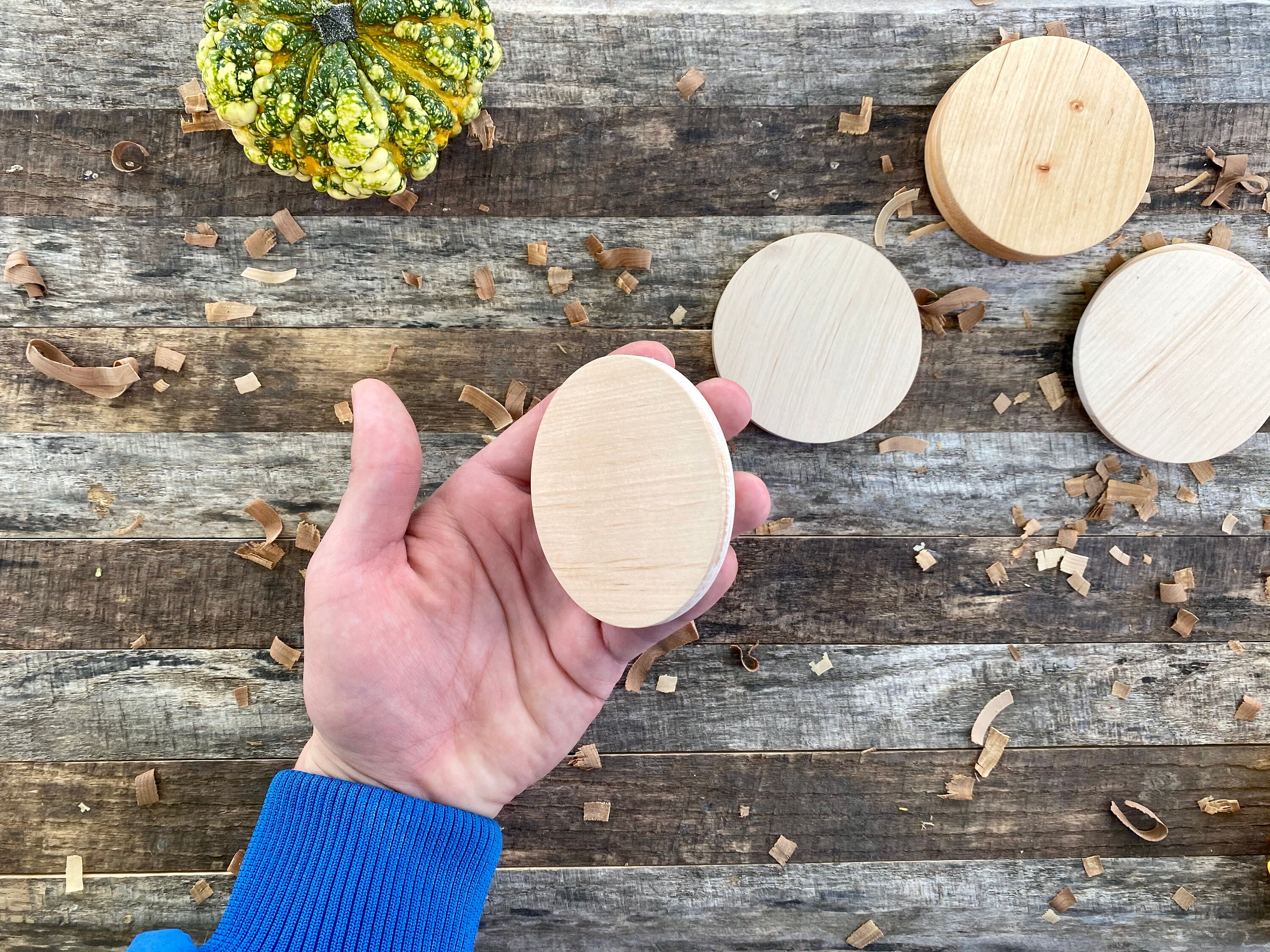 Blank wooden circles Set of 10 blanks Unfinished wood | Etsy