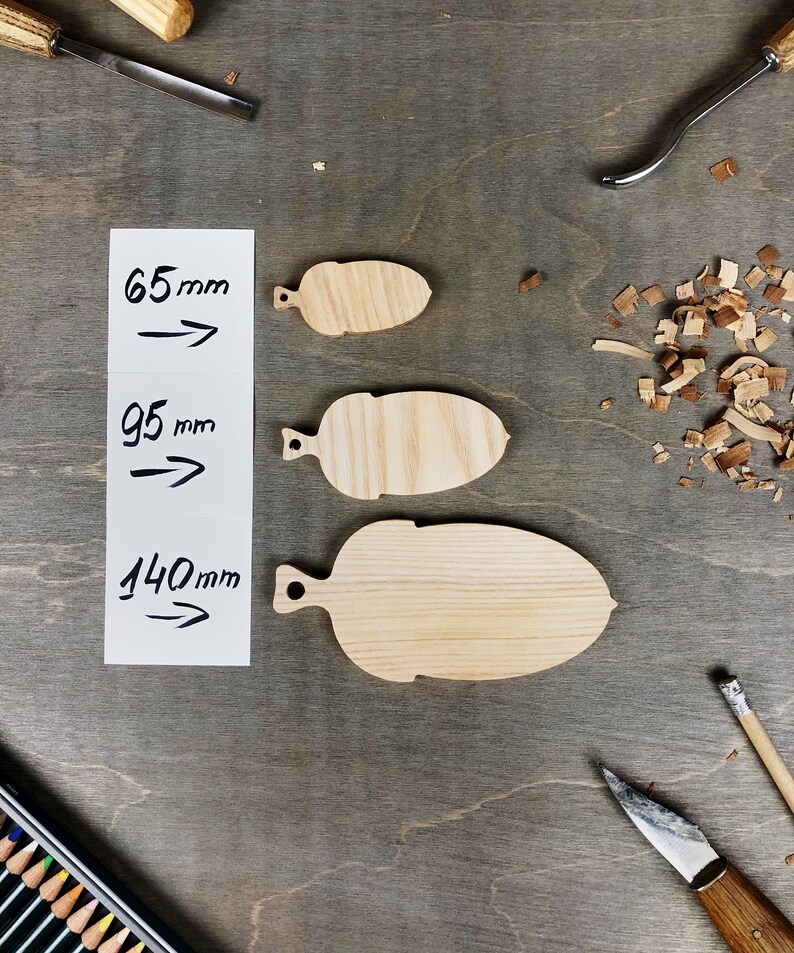 Set of 3 Wooden Acorns Blank Wood Acorns Wood for Crafting | Etsy