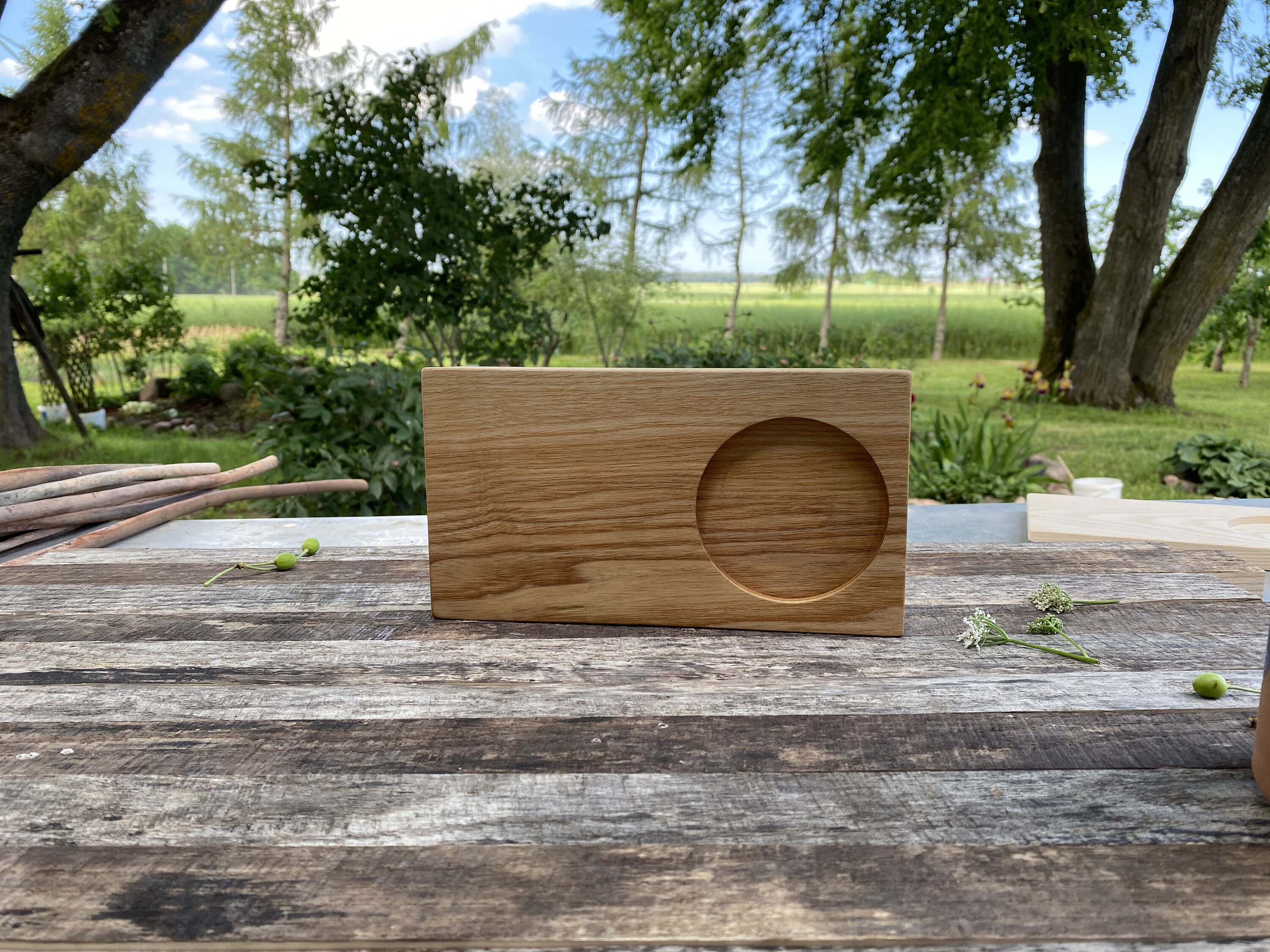 Small Wooden Breakfast Tray Mini Serving Plate With Cup - Etsy