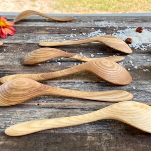Ash Wood Table Spoon, Handmade Wooden Soup Spoons, Reusable Dinner ...