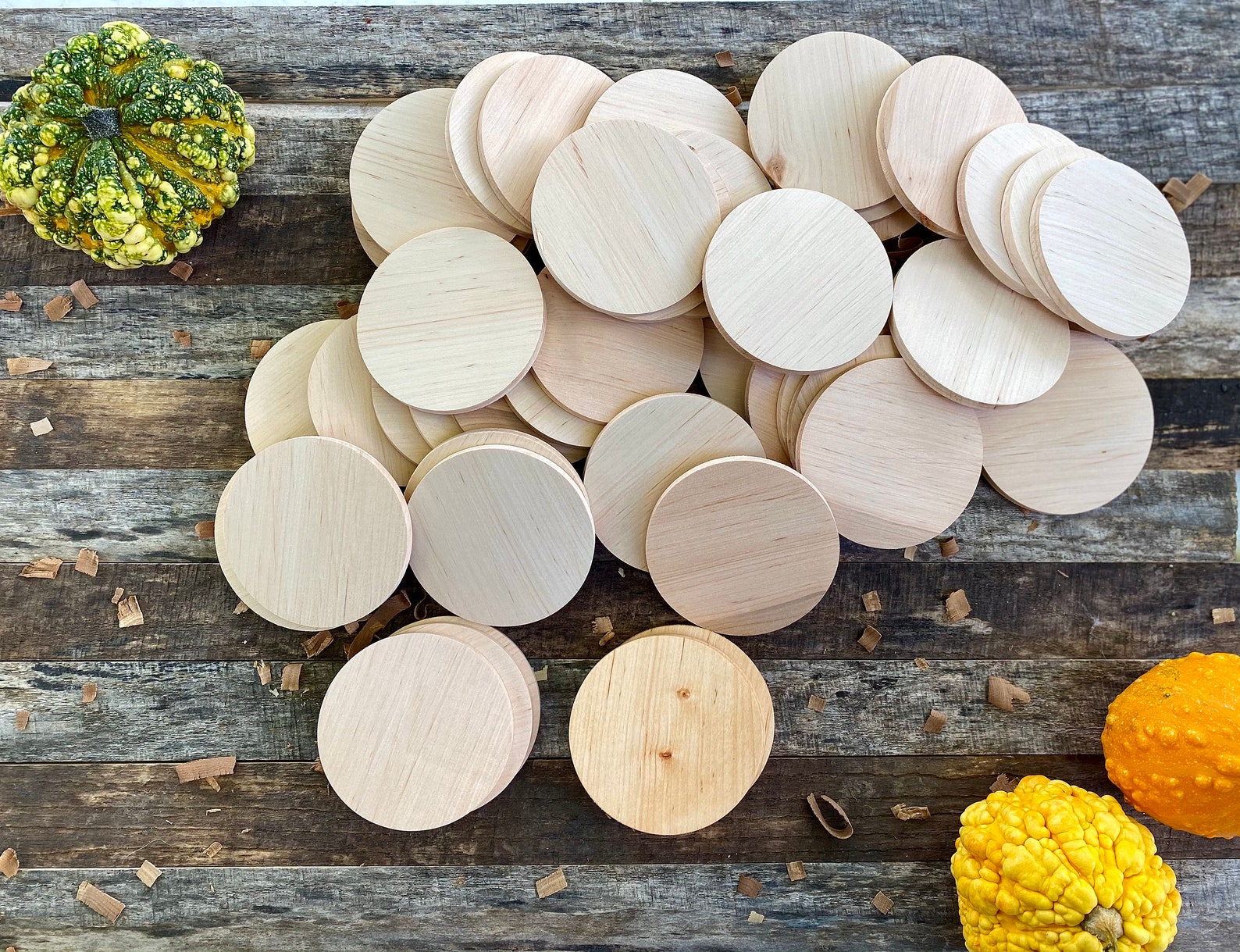 Blank wooden circles Set of 10 blanks Unfinished wood | Etsy