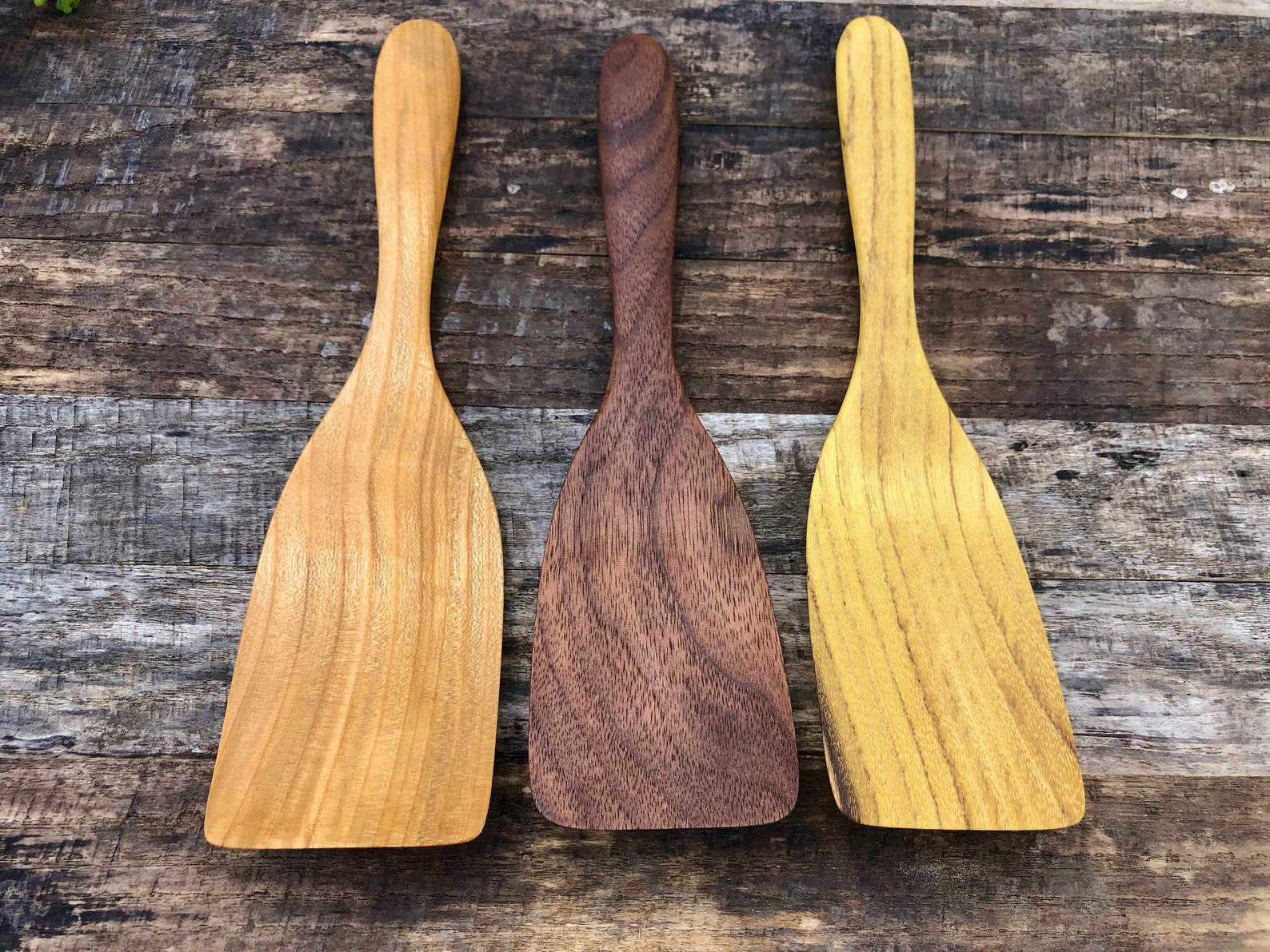 Small Wooden Spatulas, Mini Cooking Spatulas, Gift for Home Cooks, Flat ...
