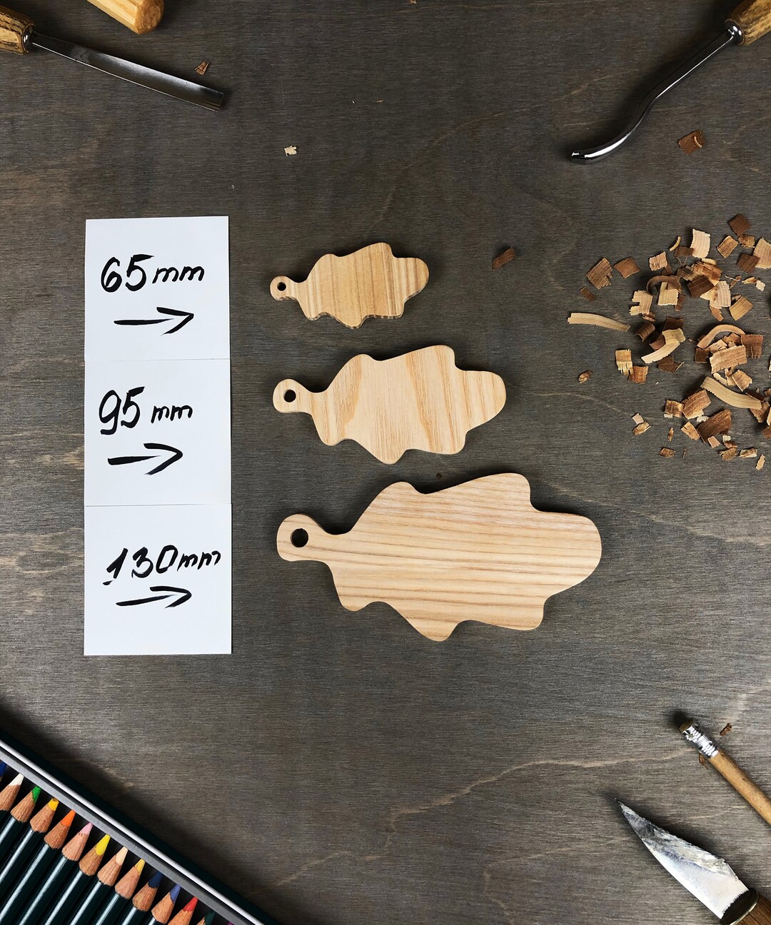 Unfinished Blank Wood Oak Leaf Diy Material, Crafting Wood Form ...