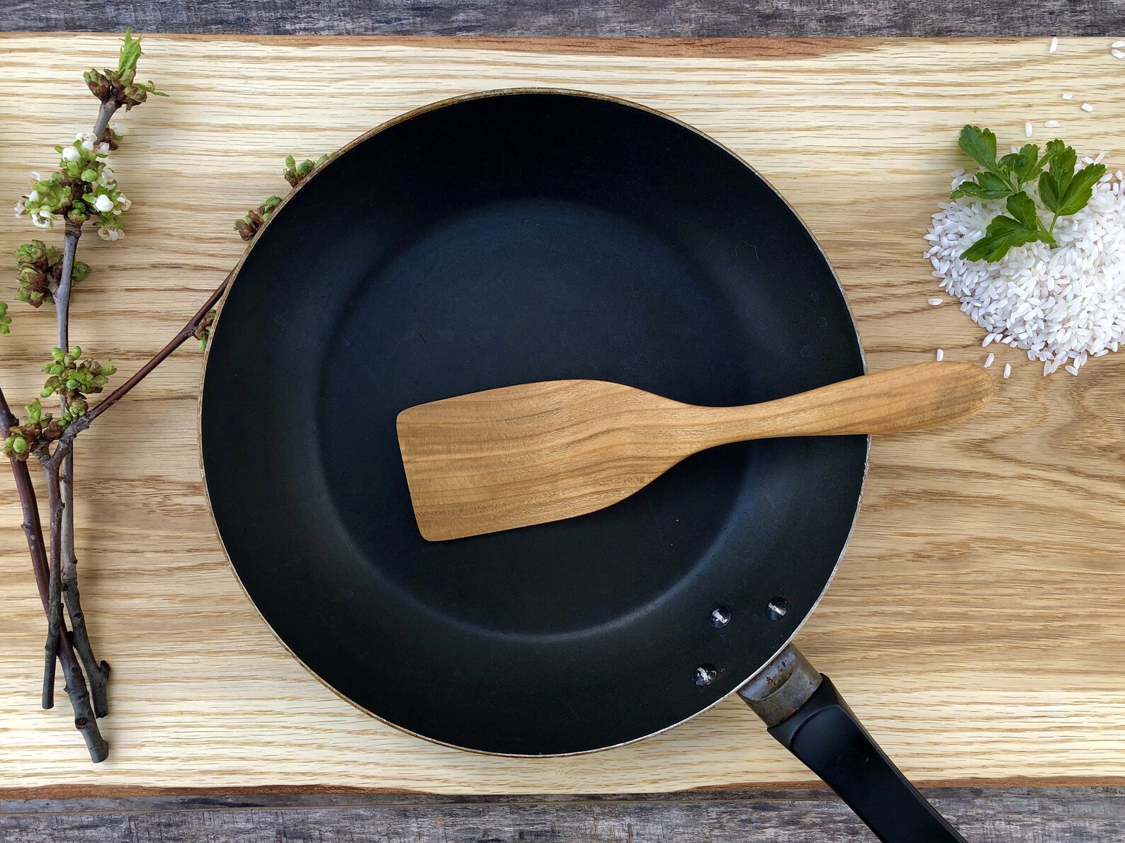 Small Wooden Spatulas, Mini Cooking Spatulas, Gift for Home Cooks, Flat ...
