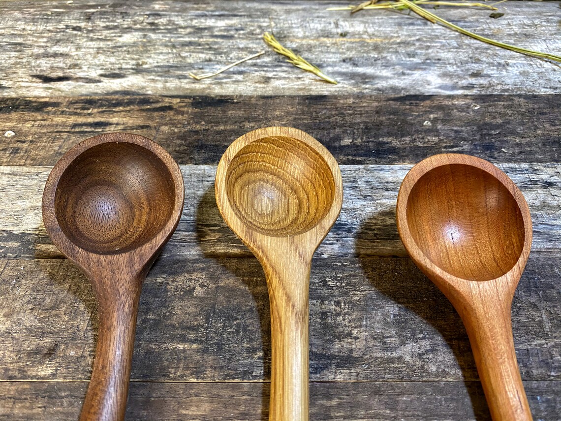 Long Handle Wooden Spoons, Long Spoons for Large Kitchen Containers ...