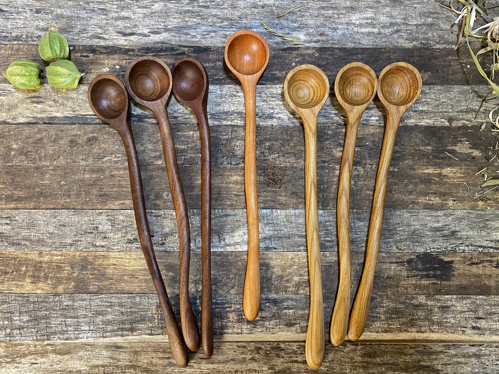 Long Handle Wooden Spoons, Long Spoons for Large Kitchen Containers ...