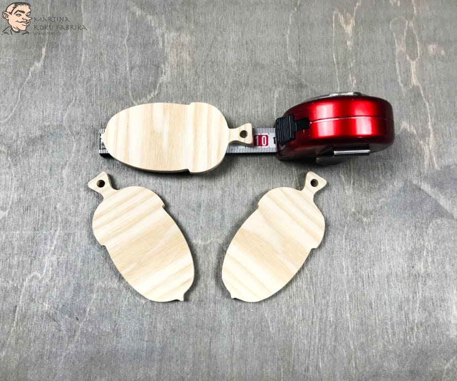 Set of 3 Wooden Acorns Blank Wood Acorns Wood for Crafting - Etsy