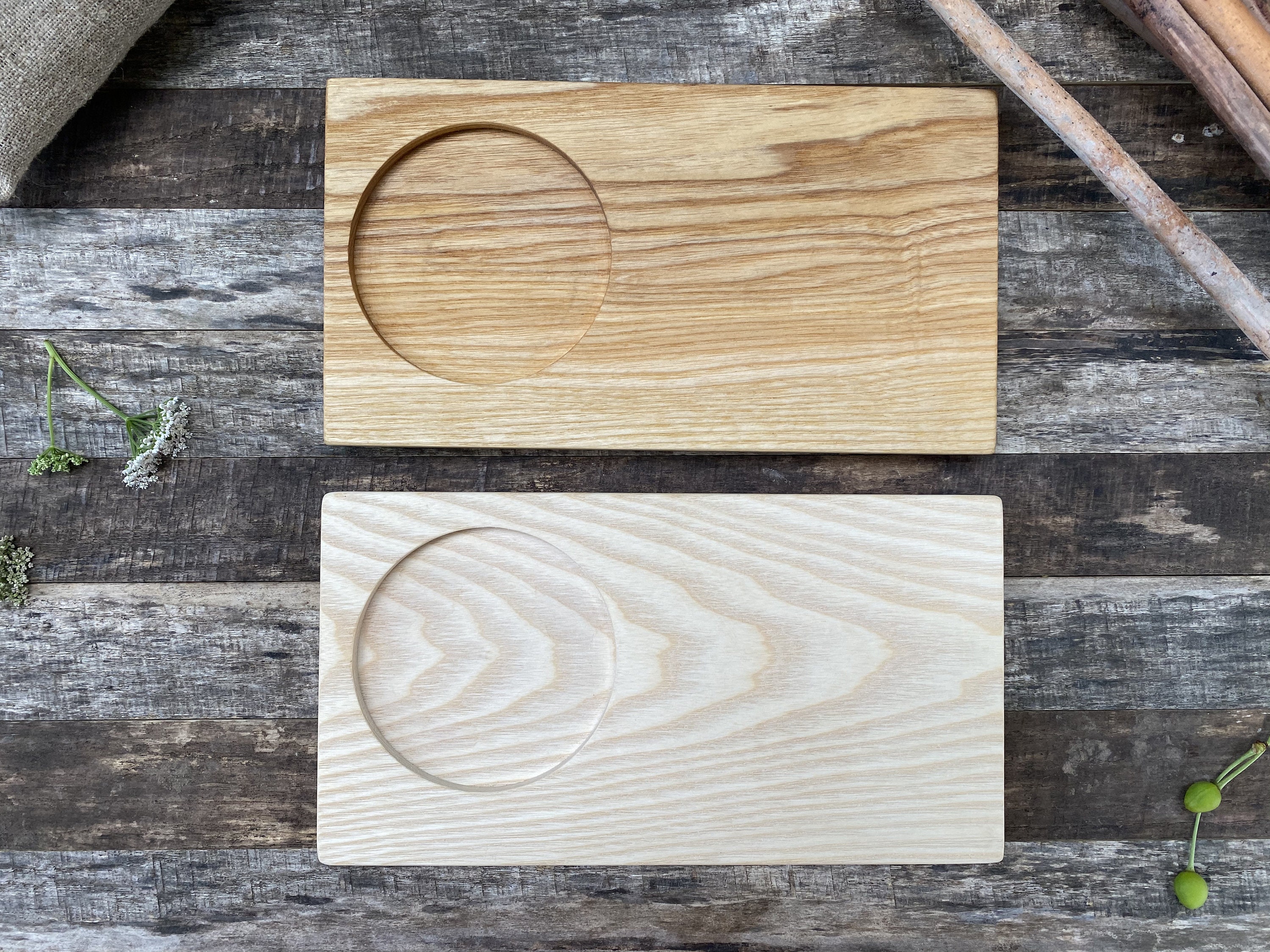 Small Wooden Breakfast Tray Mini Serving Plate With Cup - Etsy