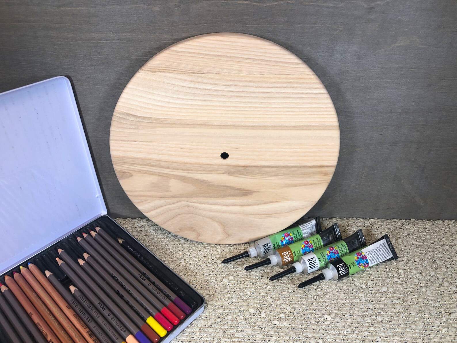 Unfinished Wooden Wall Clock DIY Round Wood Clock Blank Wood - Etsy