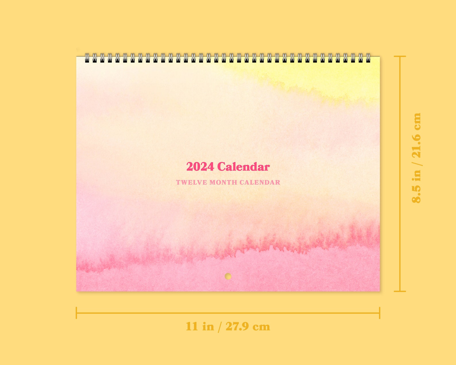 Colorful 2024 Wall Calendar, 12 Month Abstract Art Calendar, Colorful ...