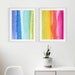 Bright Color Watercolor Print Rainbow Abstract Art - Etsy