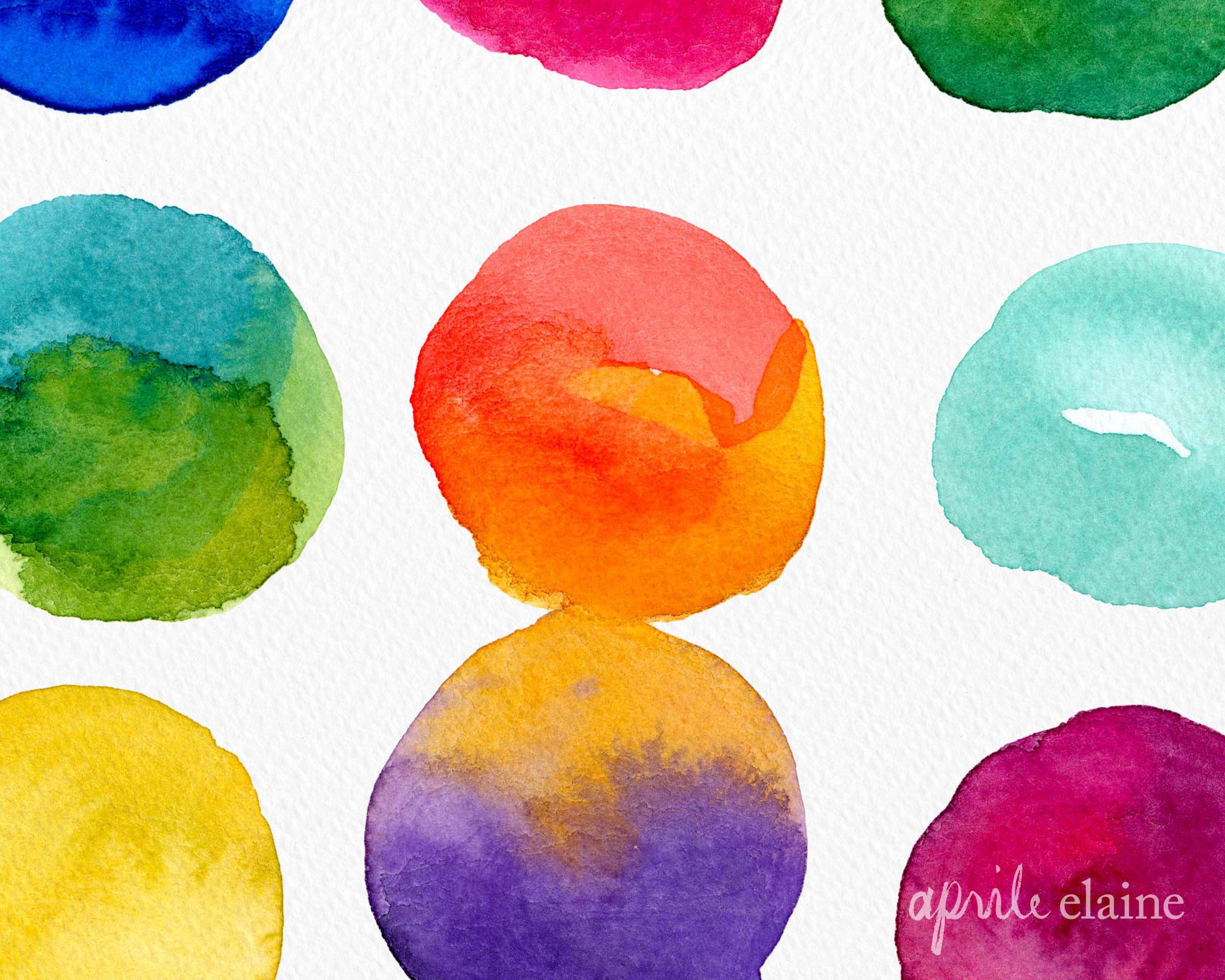 Bright Wall Art Vibrant Watercolor Painting Printable - Etsy