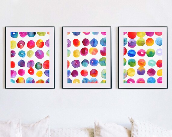 Bright Wall Art Vibrant Watercolor Painting Printable - Etsy
