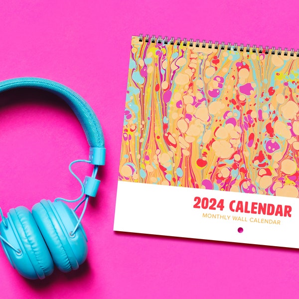 Colorful Calendar - Etsy