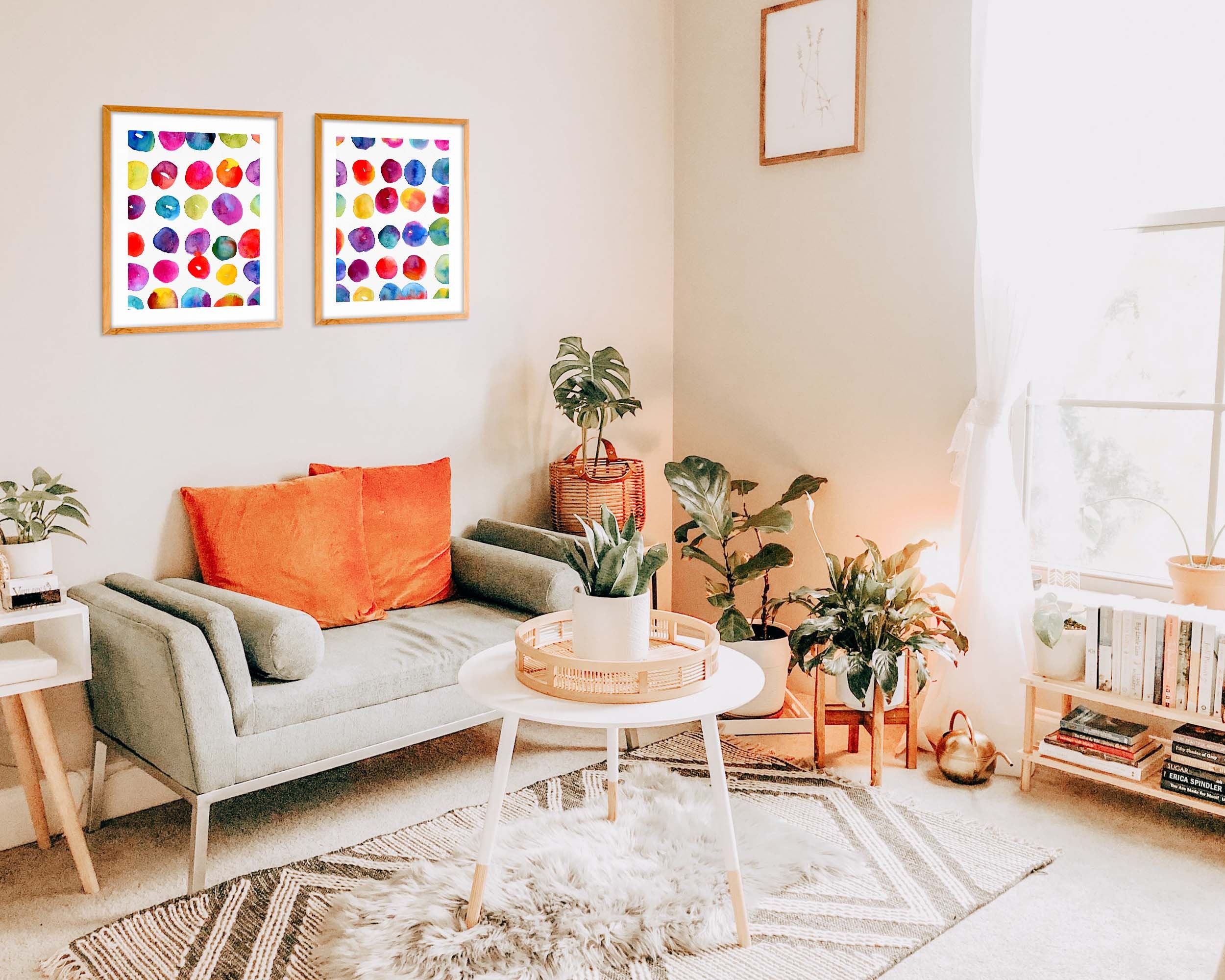 Bright Wall Art, Vibrant Watercolor Painting, Printable Download ...