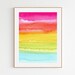 Bright Watercolor Prints, Colorful Wall Art Printable Download, Bright ...