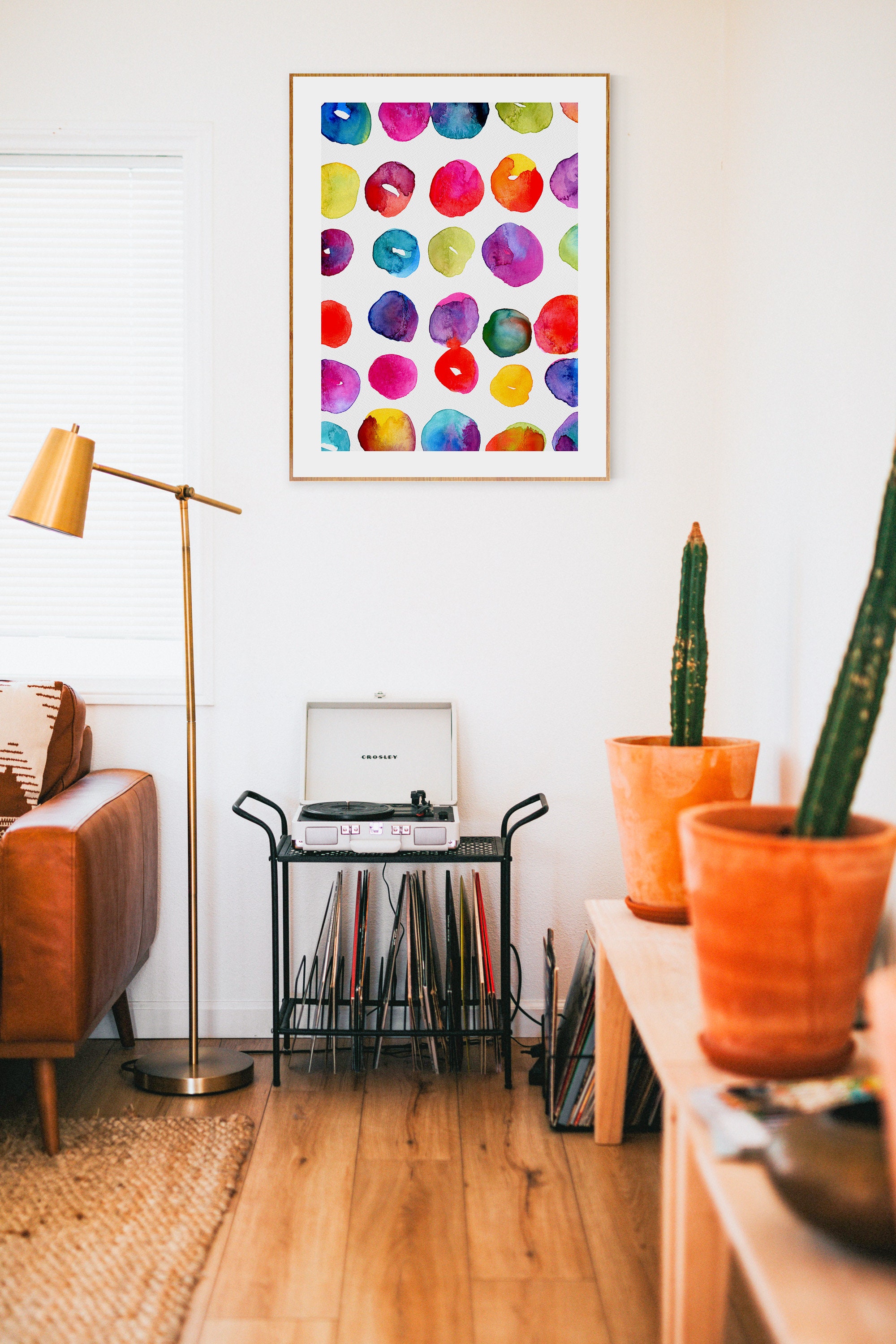 Bright Wall Art Vibrant Watercolor Art Print Colorful - Etsy