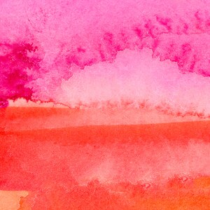 Set of 3 Prints, Bright Color Watercolor Prints, Downloadable Wall Art ...