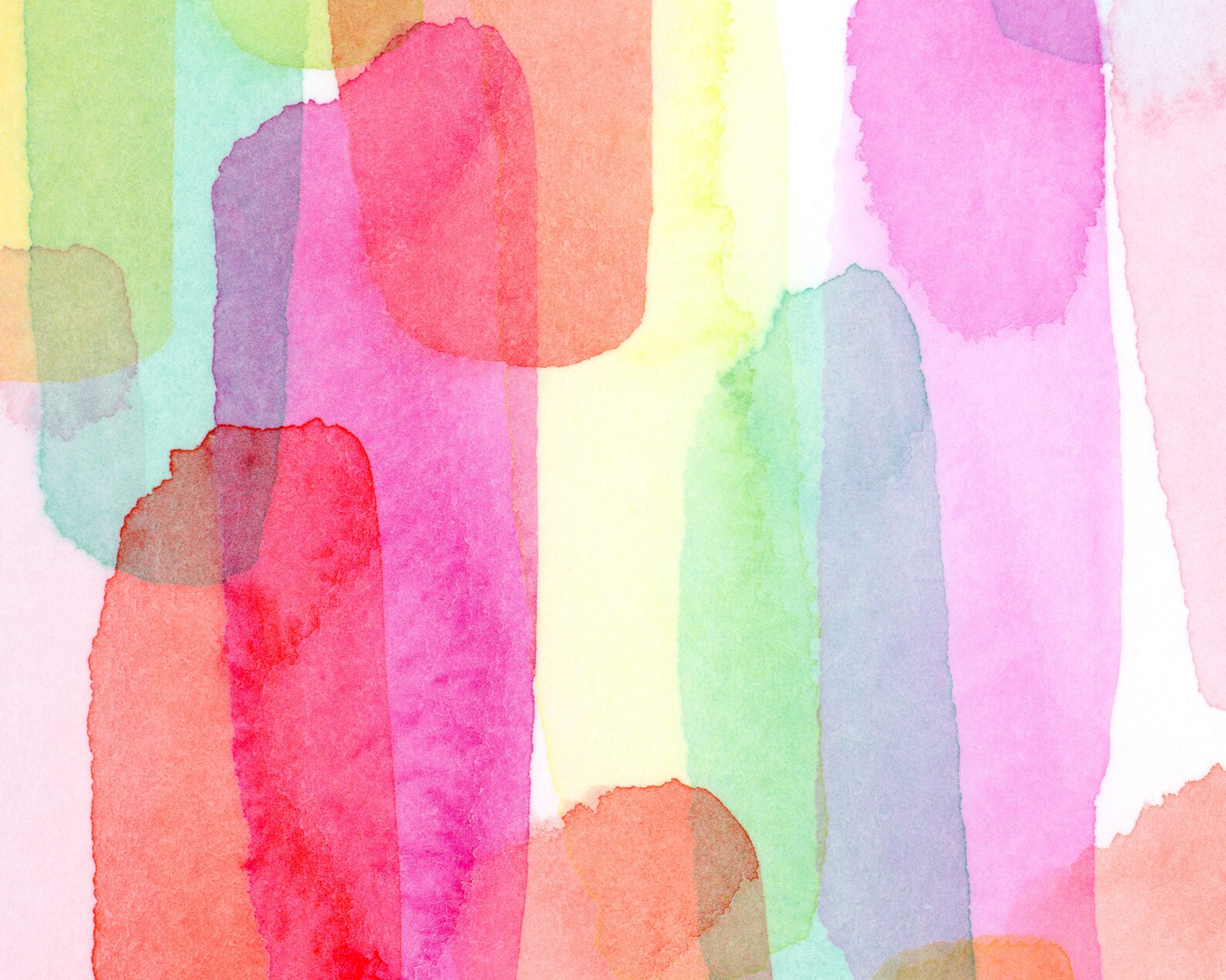 Bright Wall Art Prints, Colorful Rainbow Artwork, Bright Abstract Art ...