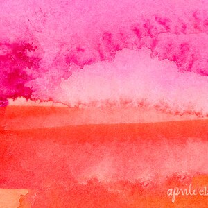 Set of 3 Prints Bright Color Watercolor Prints Downloadable | Etsy